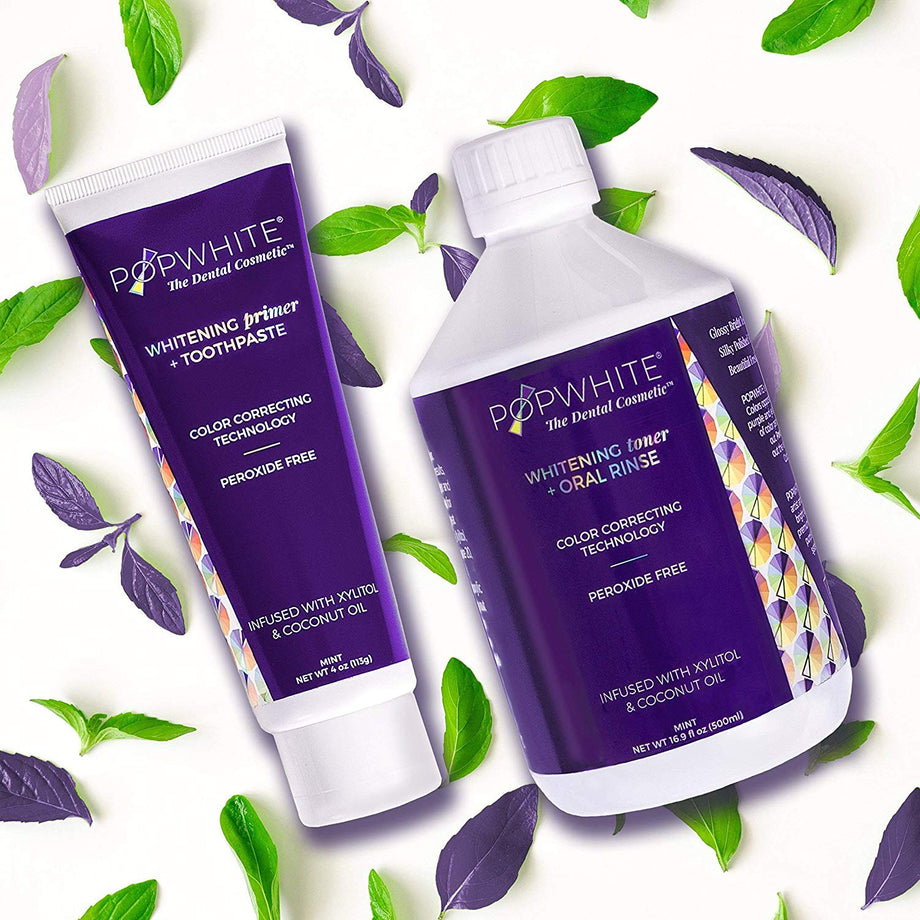 Purple Power Duo | Teeth Whitening Powder Toothpaste - Popwhite Smile